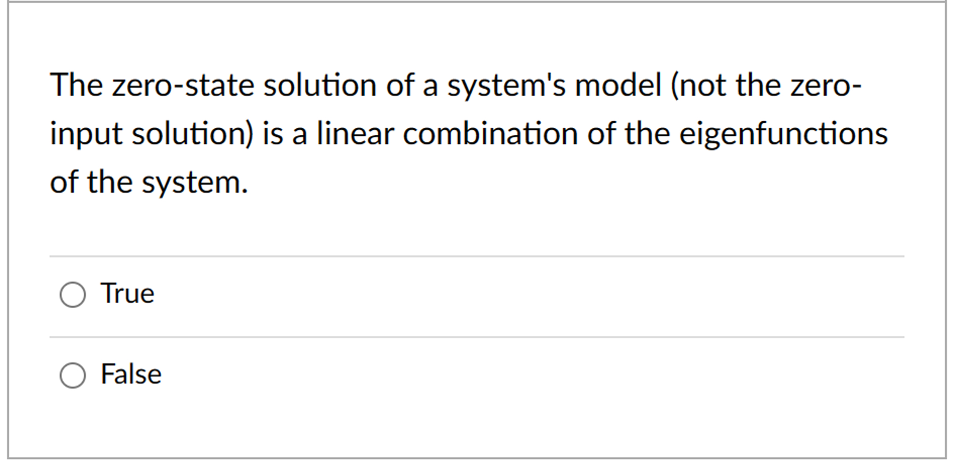 Solved The zero-state solution of a system's model (not the | Chegg.com