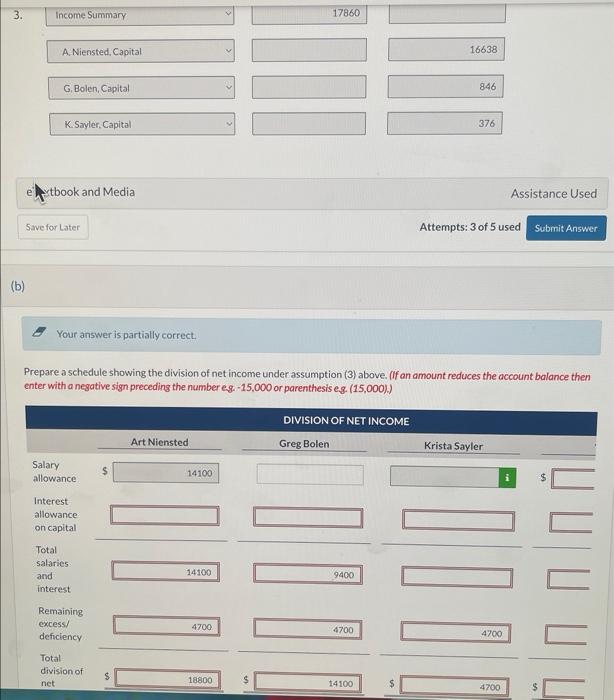 Solved Journalize the entry to record the division of net | Chegg.com