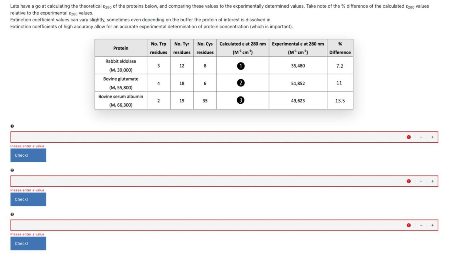 Solved Lets have a go at calculating the theoretical ε280 of | Chegg.com