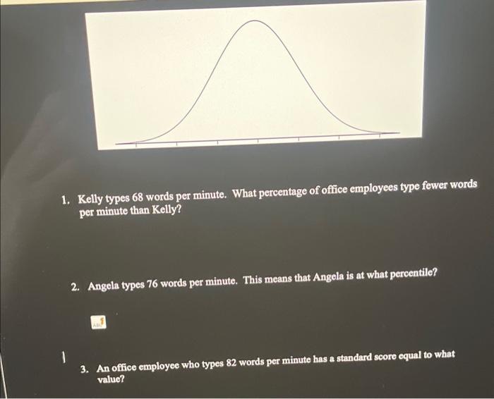 Solved The typing speeds of office employees are Normally | Chegg.com