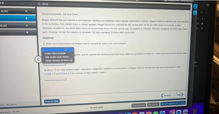 Source Documents. doo Cost Flows Reggle Wimore has | Chegg.com