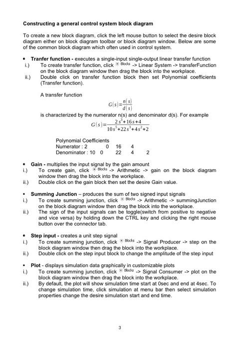 TEL306/05 Control Systems Pre-lab Exercises Note: | Chegg.com