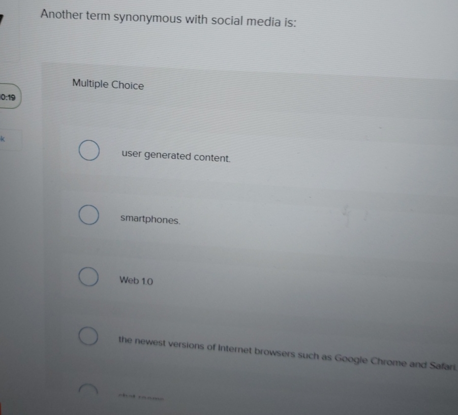 Solved Another term synonymous with social media is:Multiple | Chegg.com