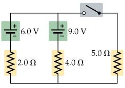Solved Two batteries and three resistors are connected as | Chegg.com