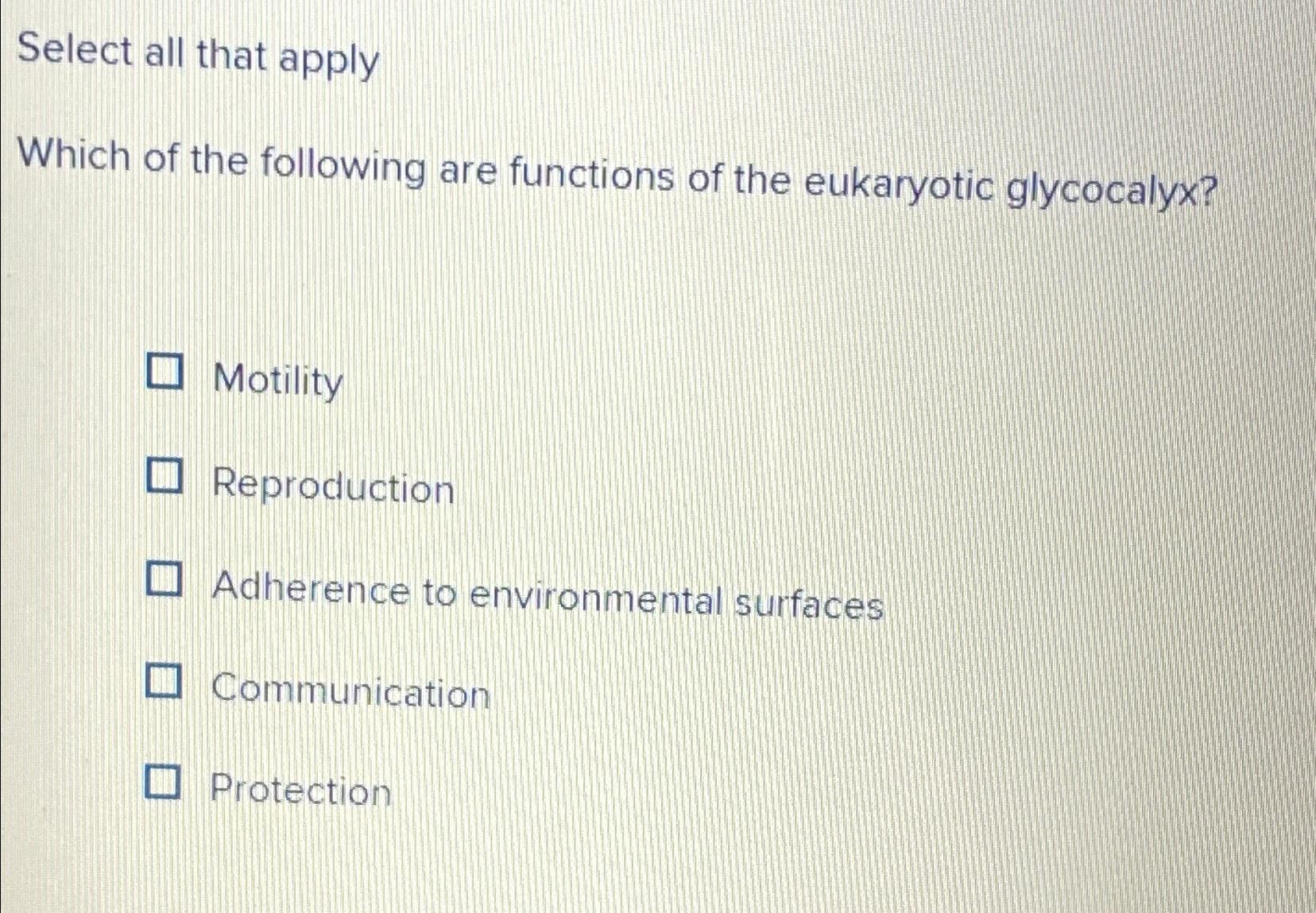 Solved Select all that applyWhich of the following are | Chegg.com