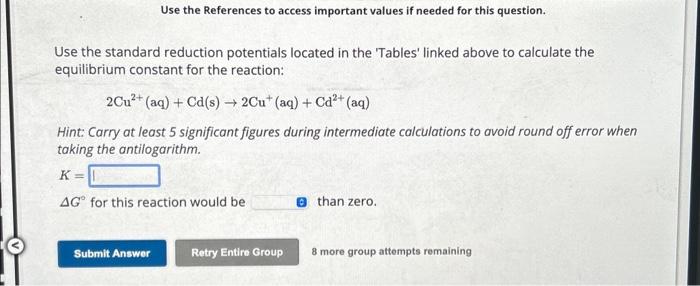 Solved Use the References to access important values if | Chegg.com