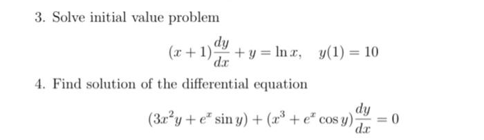 Solved 3. Solve initial value problem | Chegg.com
