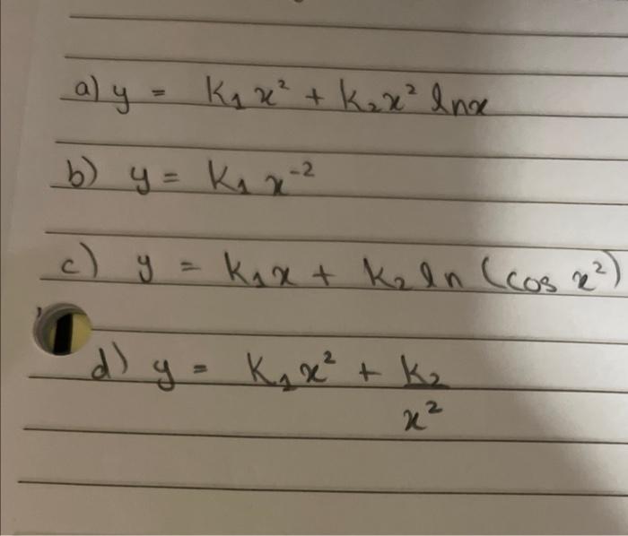 Solved A Cauchy Euler Ode Has A Characteristic Equation That