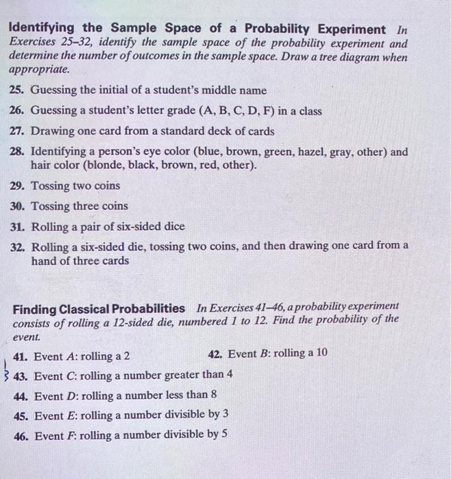 Solved Matching Probabilities In Exercises 11-16, match the | Chegg.com