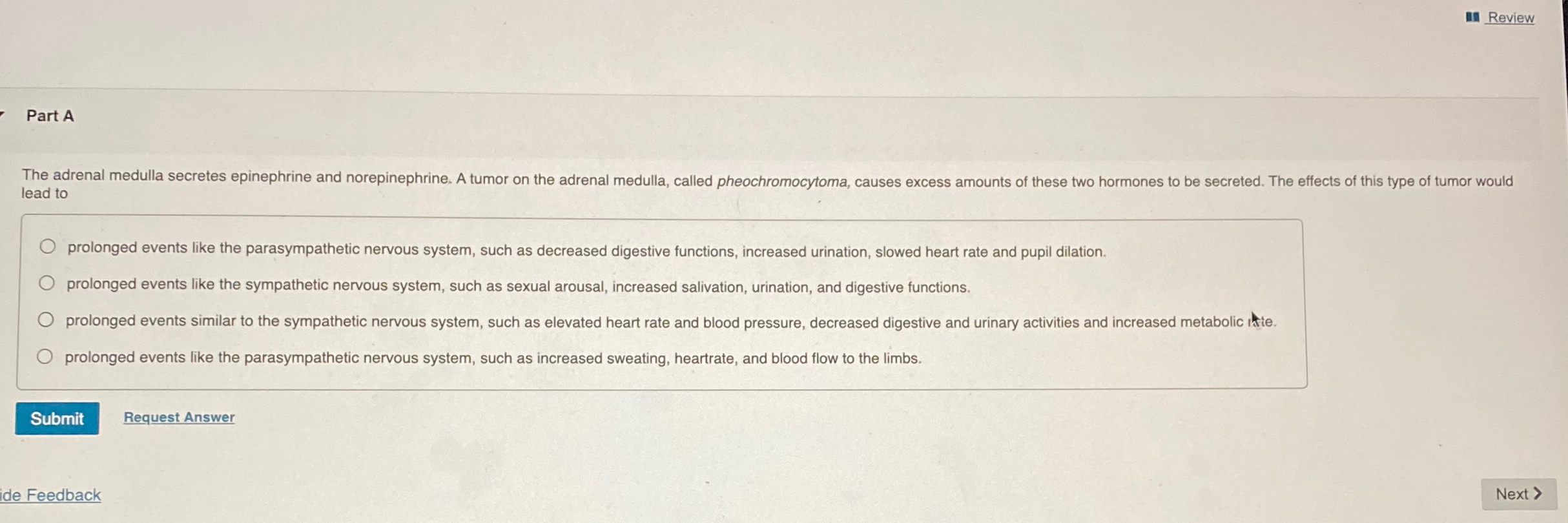 ReviewPart A lead toprolonged events like the | Chegg.com
