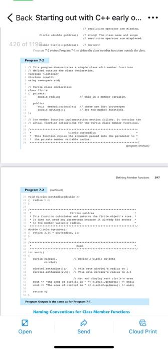 Solved 3.1 Task One Program 7-2 (Page 396-397). Input source | Chegg.com