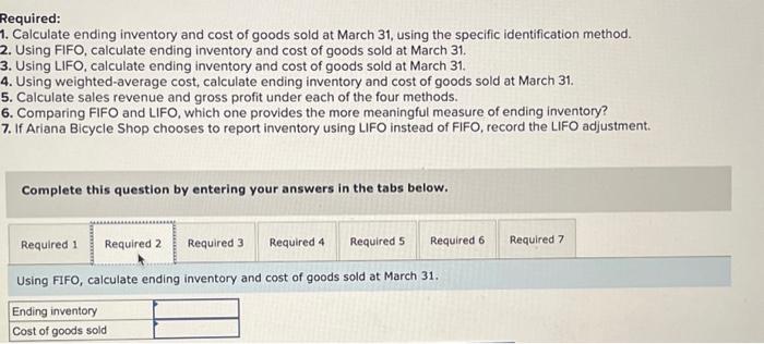 Solved s Problem 6-2A (Algo) Calculate ending inventory, | Chegg.com