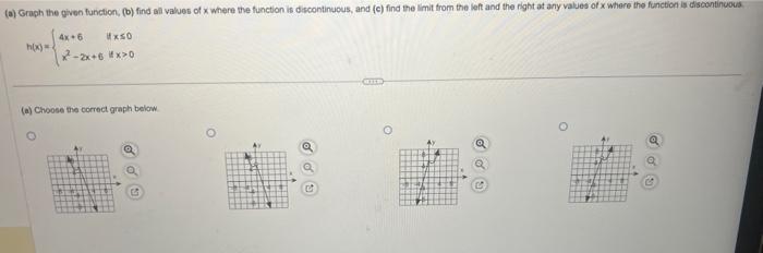 Solved a) Graph the given function, (b) find all values of x | Chegg.com