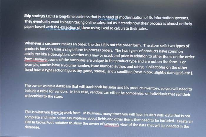 Solved Skip strategy LIC is a long-time business that is in | Chegg.com
