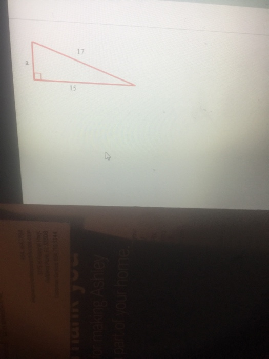 Solved find the length of the third side of the right | Chegg.com