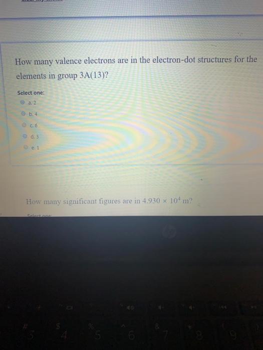 Solved How many valence electrons are in the electron-dot | Chegg.com
