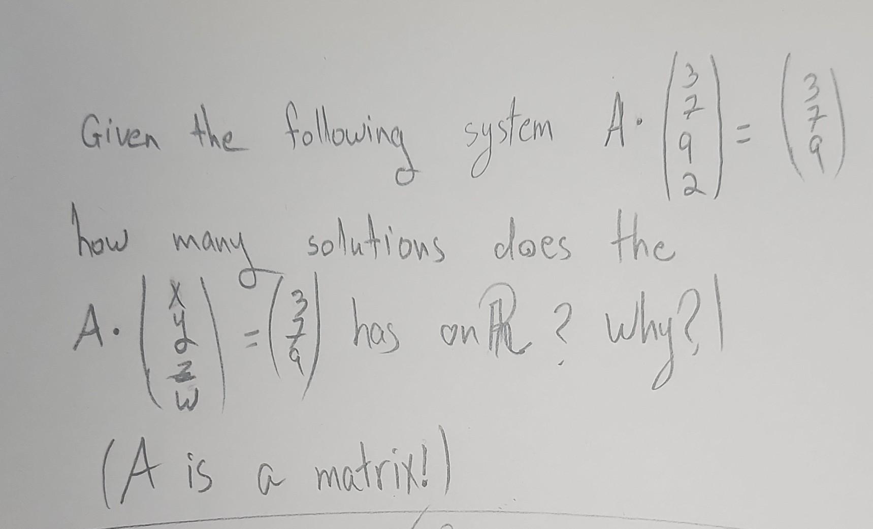 How many solutions does it have (matrix | Chegg.com