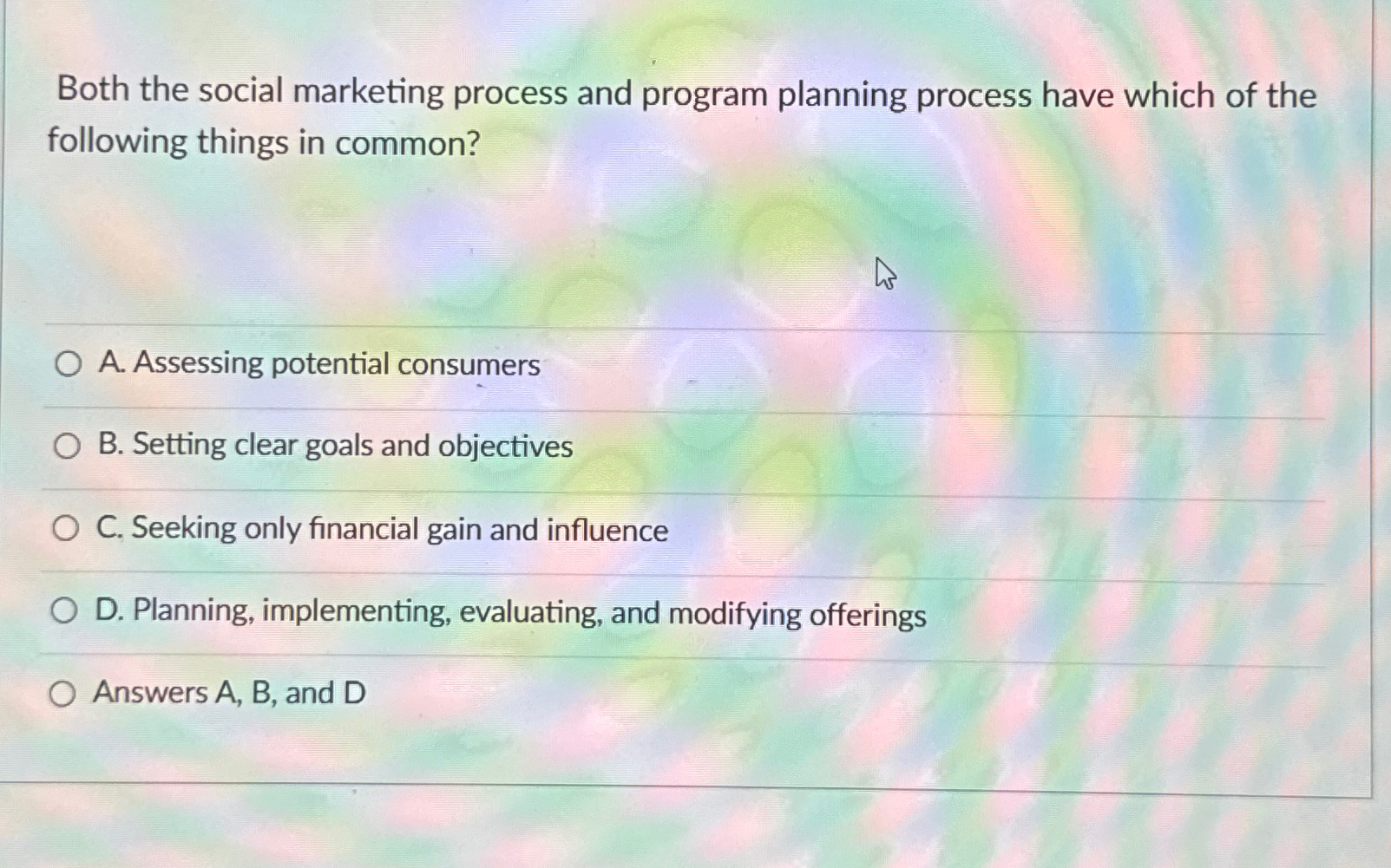 Solved Both the social marketing process and program | Chegg.com