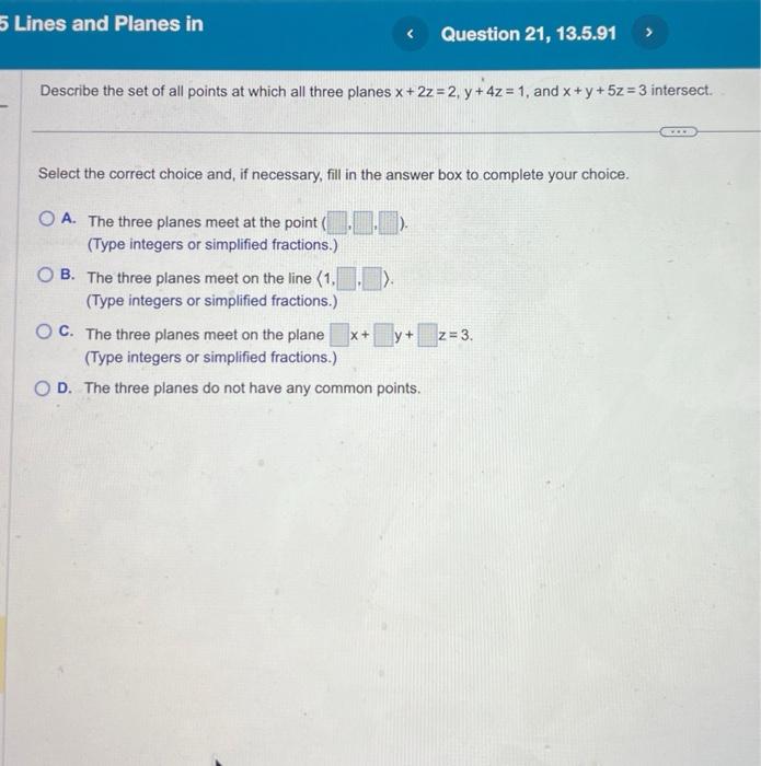 Solved Describe the set of all points at which all three | Chegg.com