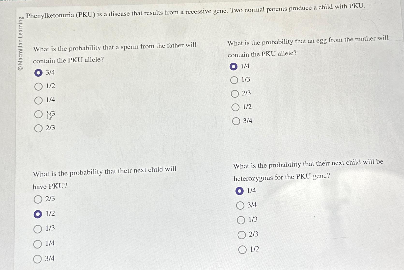 Solved asube Phenylketonuria (PKU) ﻿is a disease that | Chegg.com