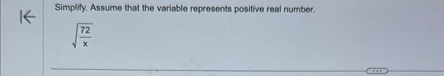Solved Simplify. Assume that the variable represents | Chegg.com