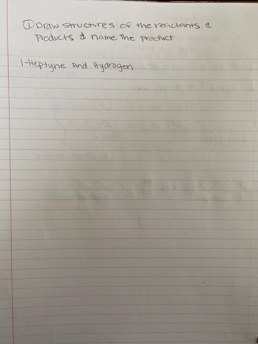 Solved Draw structures of the reactants a Products & name | Chegg.com