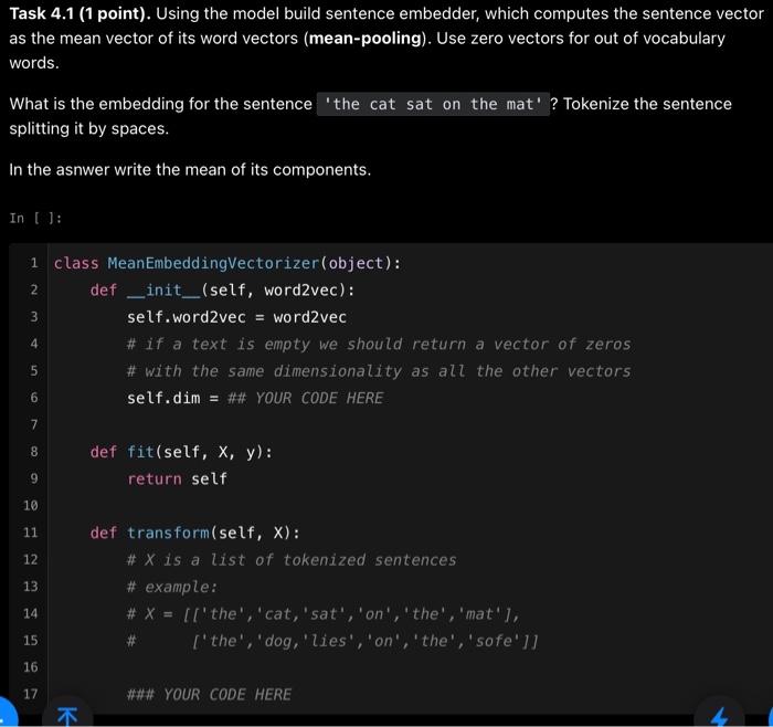 Solved ask 4.1 (1 point). Using the model build sentence | Chegg.com