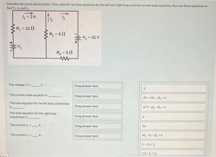 Solved Consider the circuit shown below. First, identify the | Chegg.com