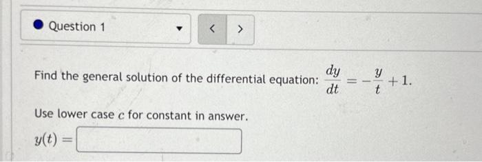 Solved Find the general solution of the differential | Chegg.com