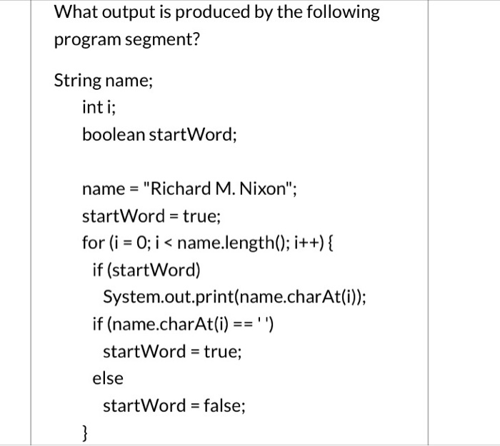 Solved What output is produced by the following program | Chegg.com