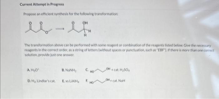 Solved Current Attempt in Progress Propose an efficient | Chegg.com