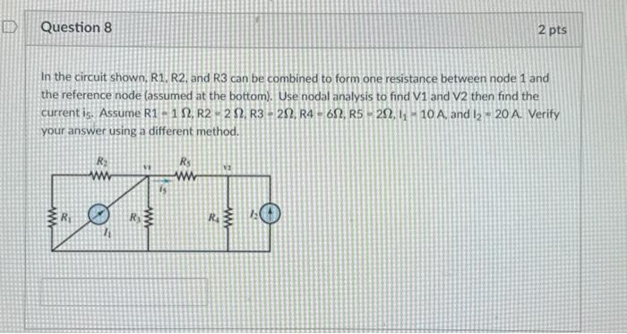 Solved In the circuit shown, R1, R2, and R3 can be combined | Chegg.com