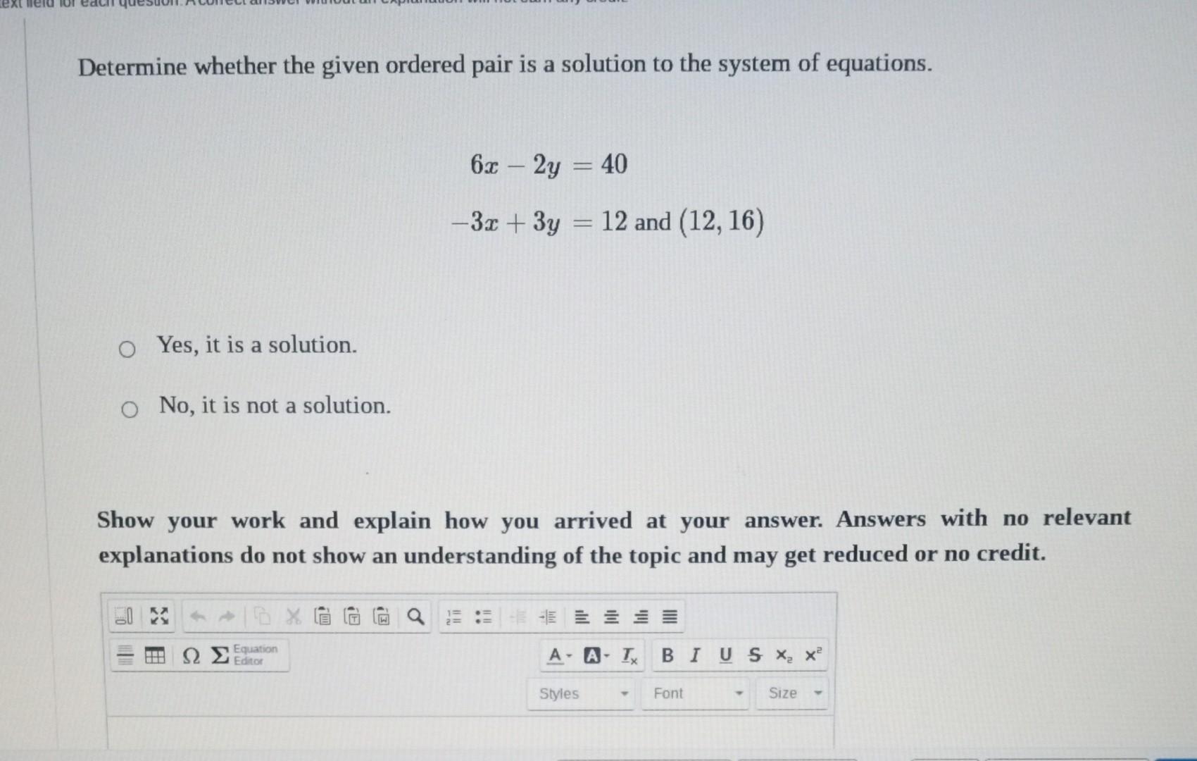 Solved Determine Whether The Given Ordered Pair Is A