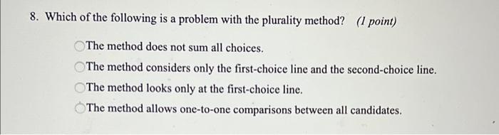 Solved 5. Which of the following is the best example of the | Chegg.com