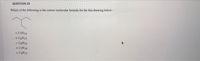 Solved QUESTION 23 Which of the following is the correct | Chegg.com