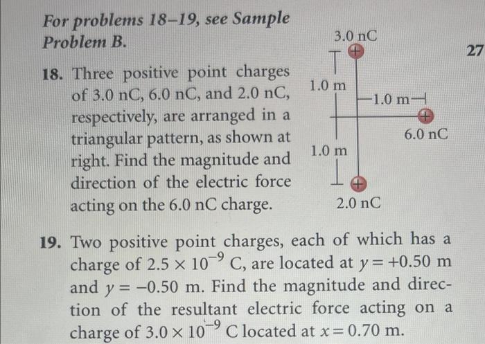 Solved 38. Consider three charges arranged in a triangle as | Chegg.com
