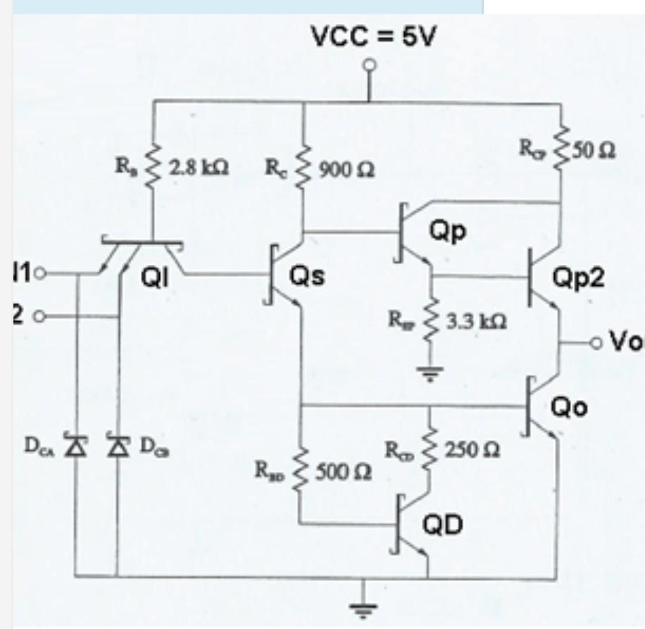 Solved VCC = 5V R32.810 Ra}soa R9002 Qp QI Qs 110 20 Qp2 R | Chegg.com