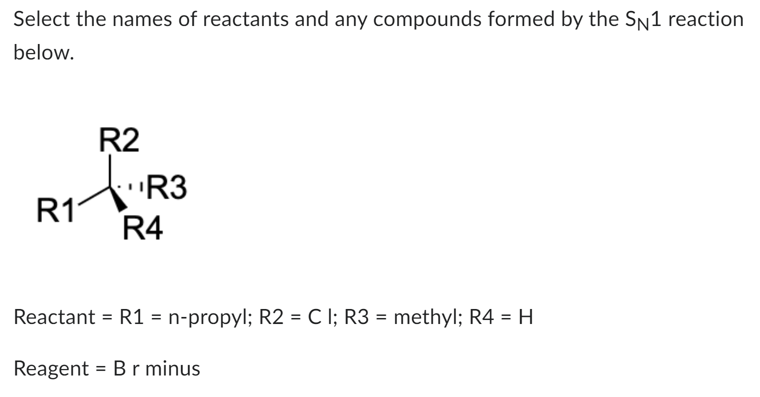 Solved Select the names of reactants and any compounds | Chegg.com