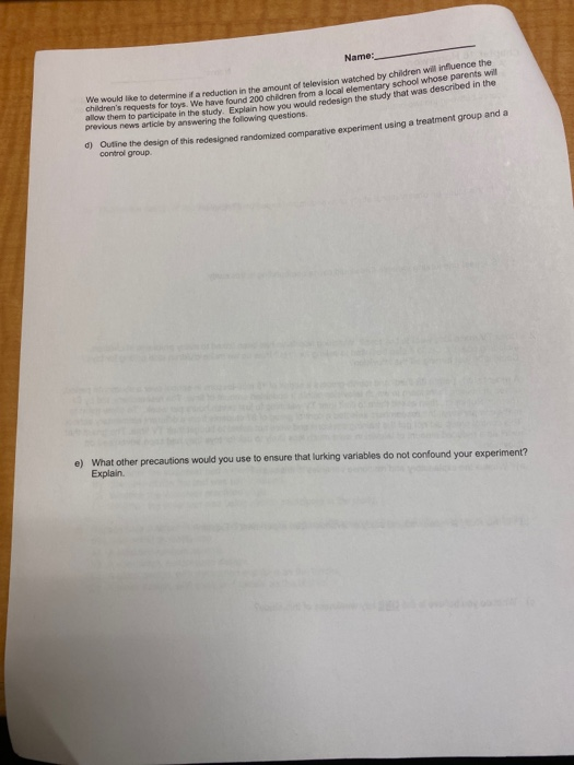 Solved c) Suggest one lurking variable that would cause | Chegg.com