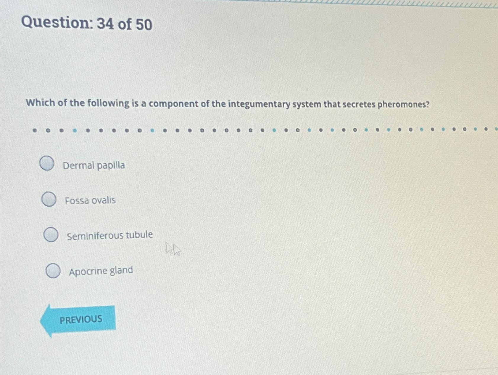 Solved Question: 34 ﻿of 50Which of the following is a | Chegg.com