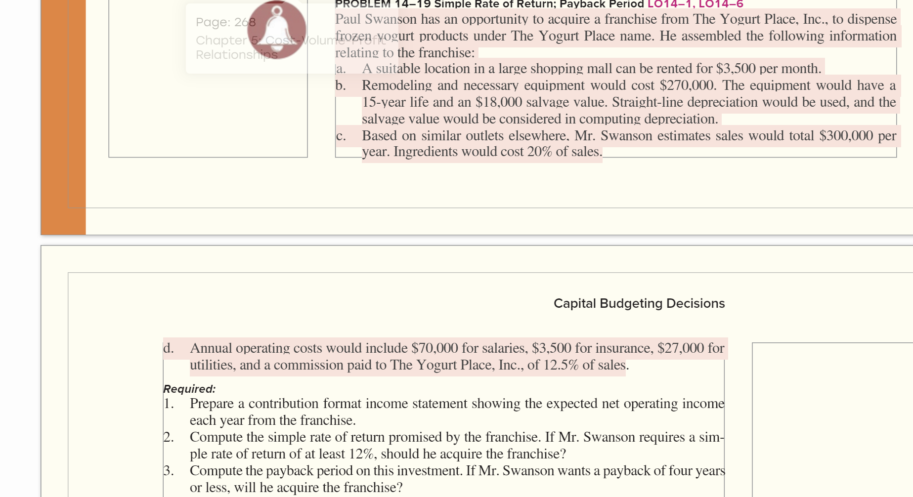 Solved please solve the following question PROBLEM 14-19 | Chegg.com