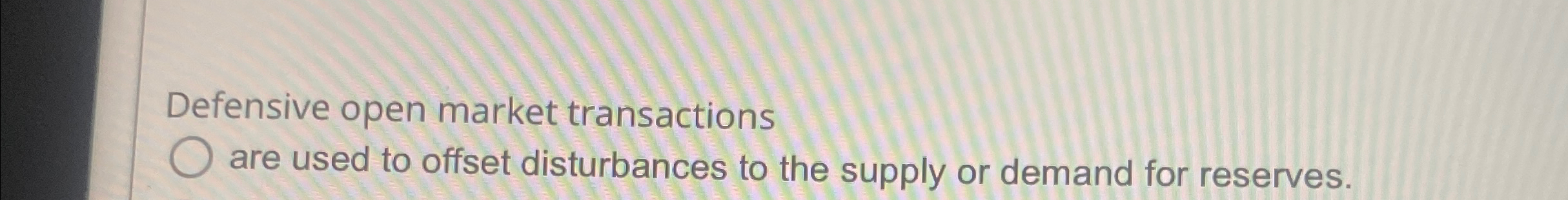 Solved Defensive open market transactions ﻿are used to | Chegg.com
