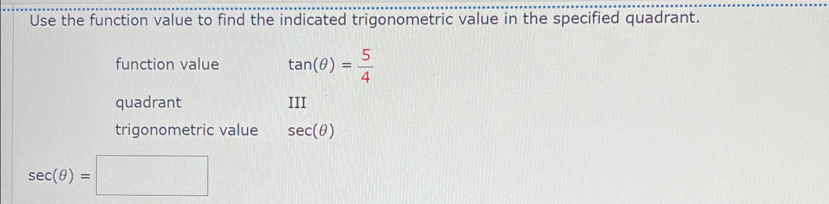Solved Use the function value to find the indicated | Chegg.com
