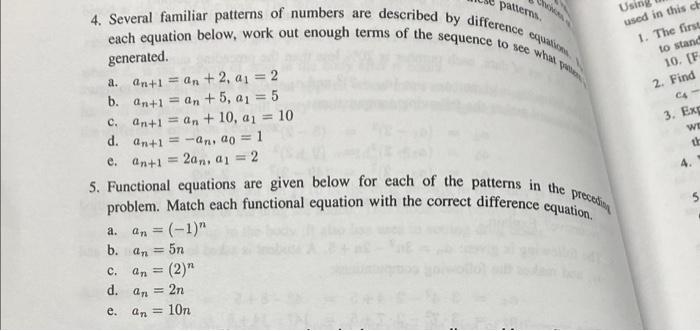 Solved 5. Functional equations are given below for each of | Chegg.com