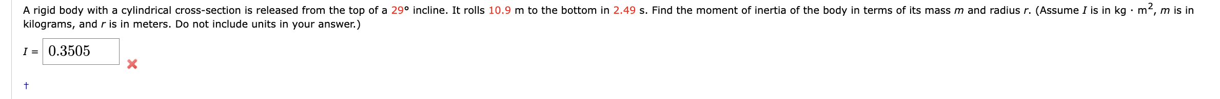 Solved kilograms, and r ﻿is in meters. Do not include units | Chegg.com