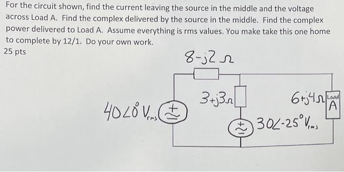 Solved For the circuit shown, find the current leaving the | Chegg.com