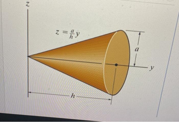 Solved Consider the cone shown in (Figure 1).A. Determine | Chegg.com