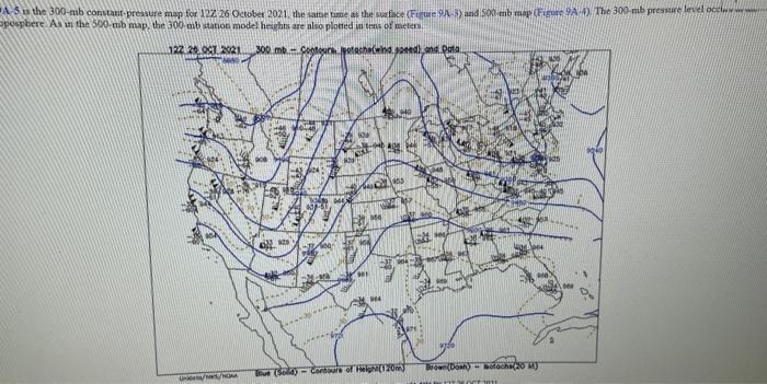 cepbere. As in the 500 -nb map, the 300mb stanos | Chegg.com