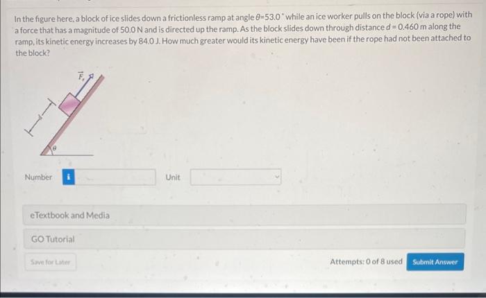 Solved In the figure here, a block of ice slides down a | Chegg.com