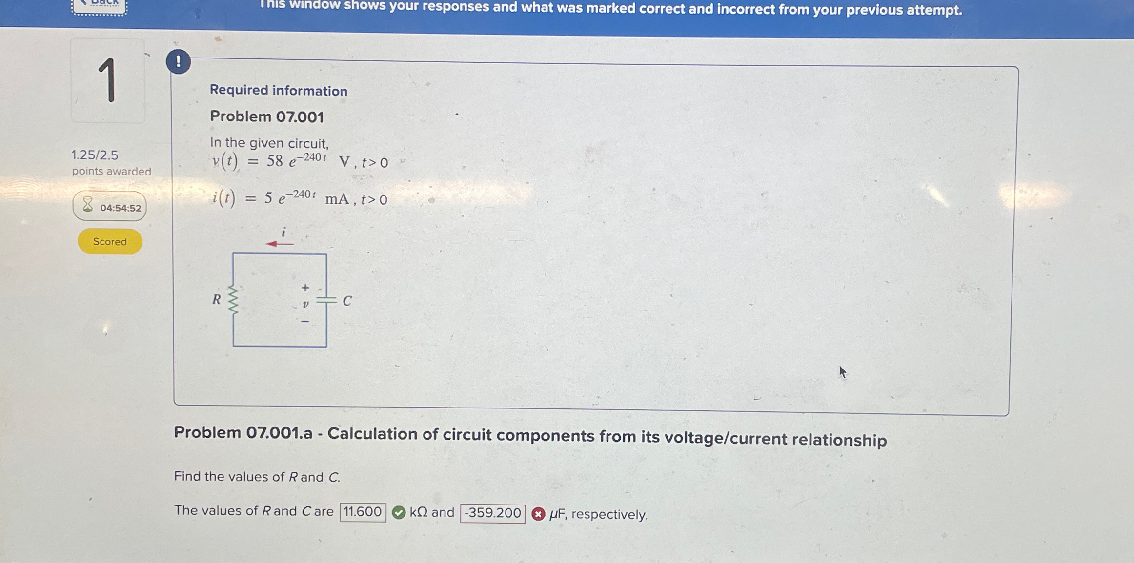 Solved Ihis window shows your responses and what was marked | Chegg.com